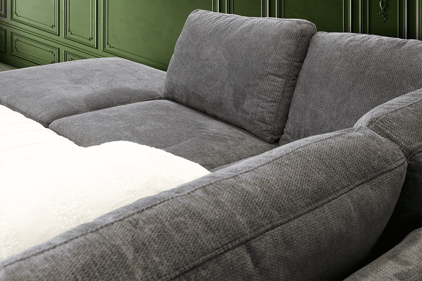 Reva Lounge With Inbuilt Sofa bed With Left Hand Chaise